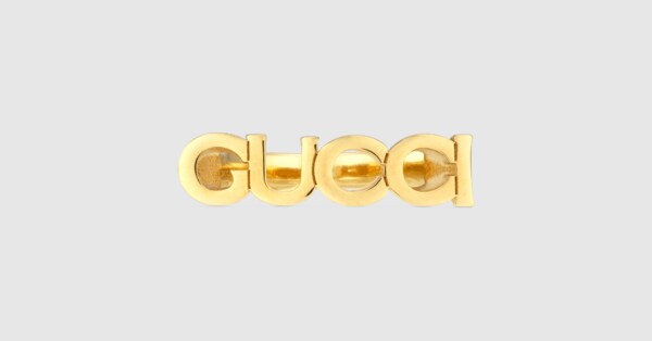 'GUCCI' letter ring in gold-toned | GUCCI® US