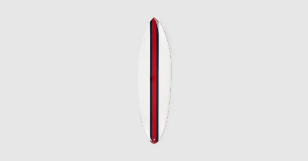 Web surfboard in white polyurethane | GUCCI® SI