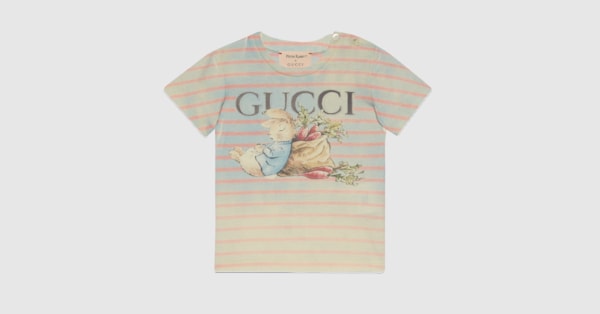 Peter Rabbit™ x Gucci cotton T-shirt in Blue Orange Ready-to-wear ...