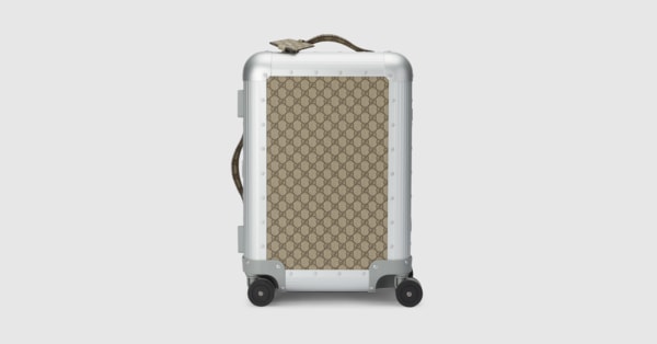 〔Gucci Porter〕キャビン トロリー ・ベージュ＆エボニー GGスプリーム キャンバス | GUCCI公式
