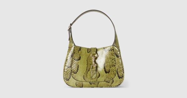 Gucci Jackie python shoulder bag in Green Precious Skins | GUCCI® SI