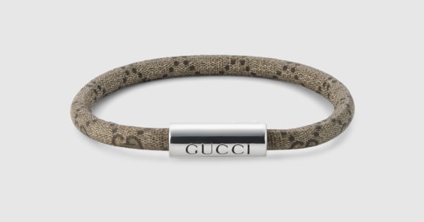 Gucci silver bracelet mens store