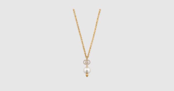 Gucci necklace pearl store