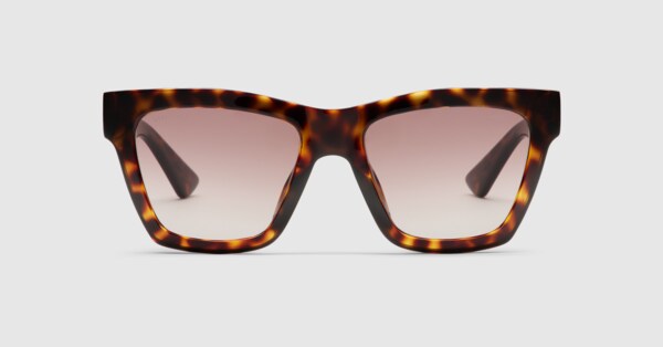 Cat eye sunglasses in tortoiseshell | GUCCI® UK