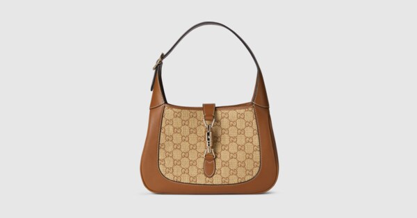 Sac à épaule Gucci Jackie 1961 petit format en tissu effet raphia ...