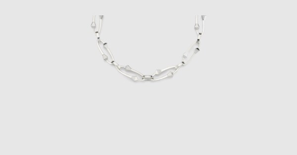 Chiodo intertwined necklace in 925 sterling silver | GUCCI® US