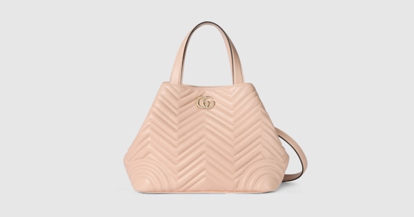 Gucci Betty medium tote bag in pale pink leather | GUCCI® US