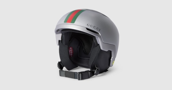 Gucci x HEAD ski helmet in silver | GUCCI® CA