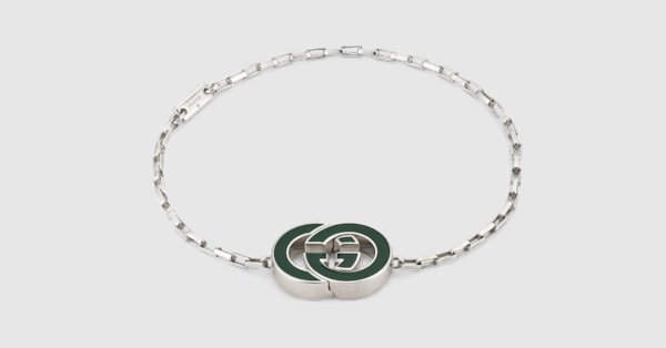 Gucci Interlocking Armband mit Schmuckelement in 925er Sterlingsilber ...
