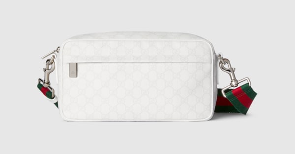 Medium GG crossbody bag in white GG Supreme | GUCCI® AU