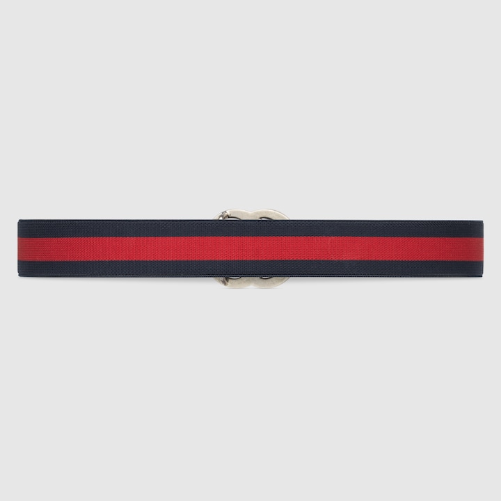 Blue And Red Web Children's Elastic Belt | GUCCI® US