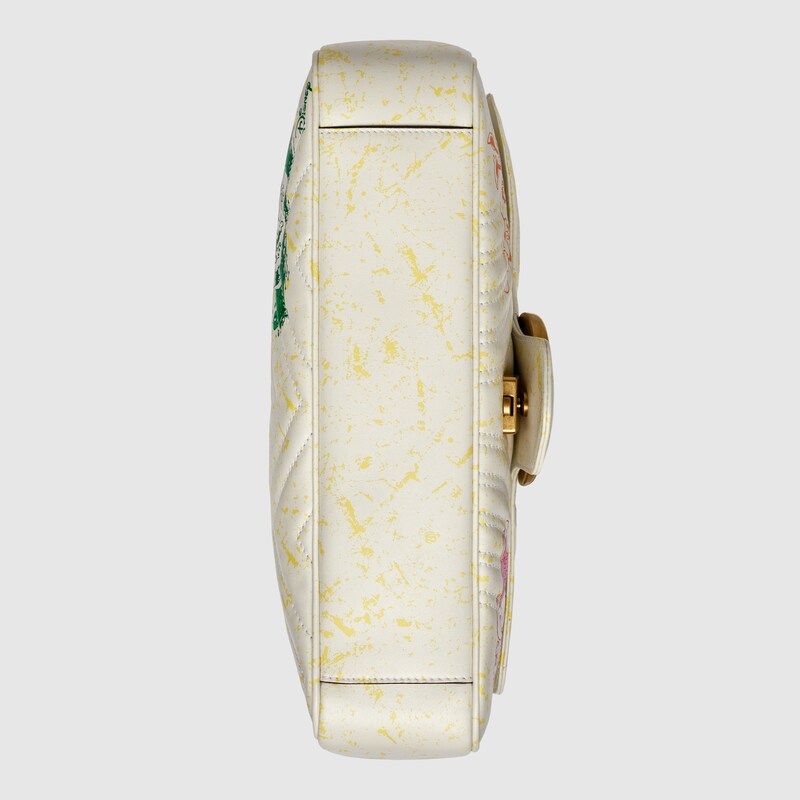 White Online Exclusive Disney x Gucci GG Marmont medium shoulder bag ...