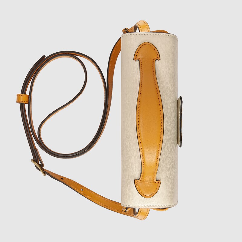 Padlock mini bag in white leather and GG Supreme | GUCCI® Australia