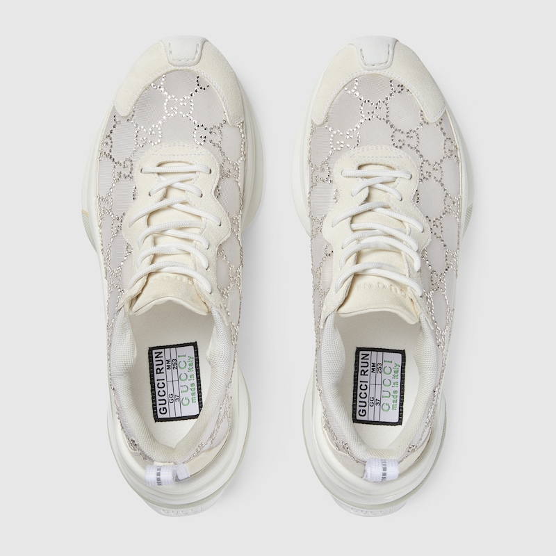 Women's Gucci Run sneaker in white GG mesh | GUCCI® NZ