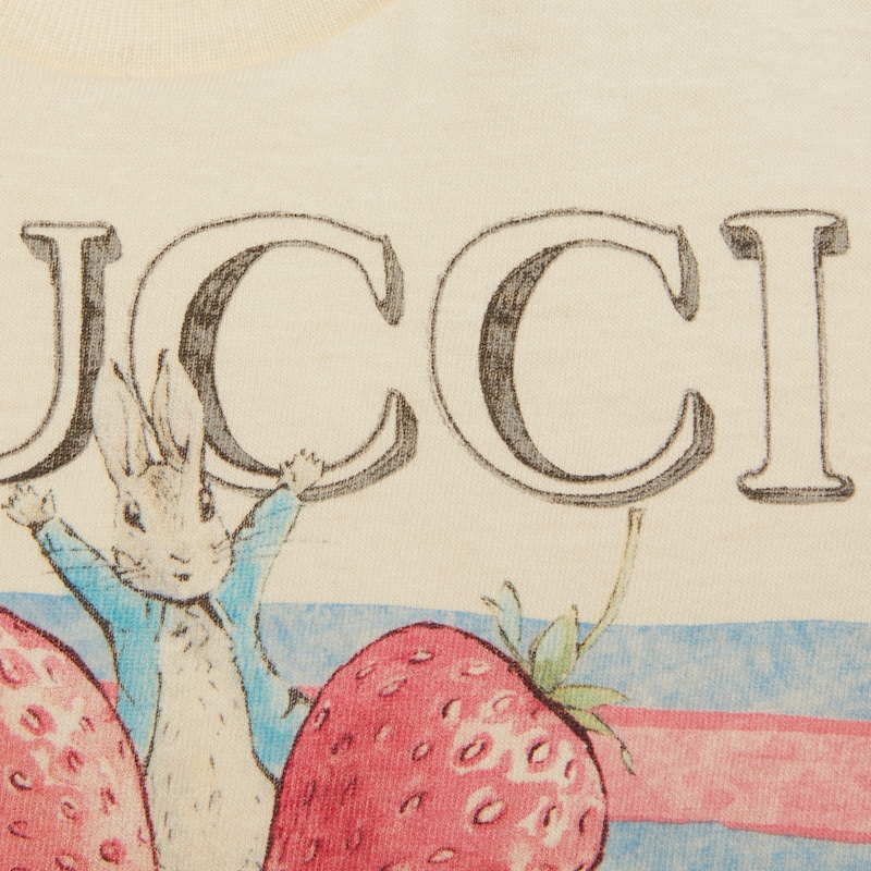 Peter Rabbit™ x Gucci T-shirt in off white | GUCCI® US