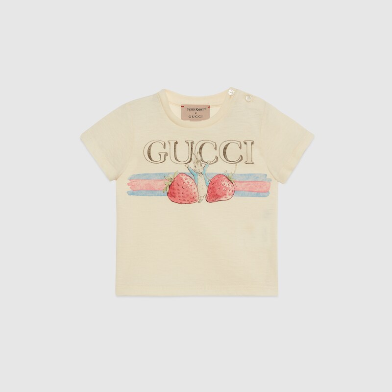 Peter Rabbit™ x Gucci T-shirt in off white | GUCCI® US