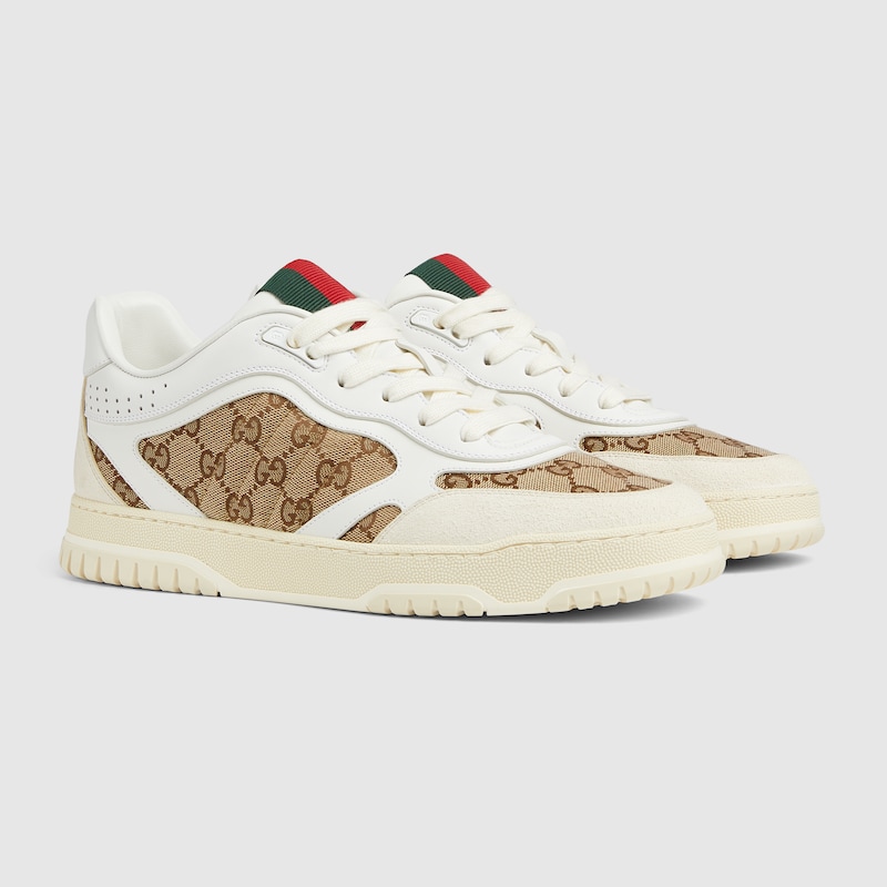 Men's Gucci Re-Web sneaker in Original GG canvas | GUCCI® US