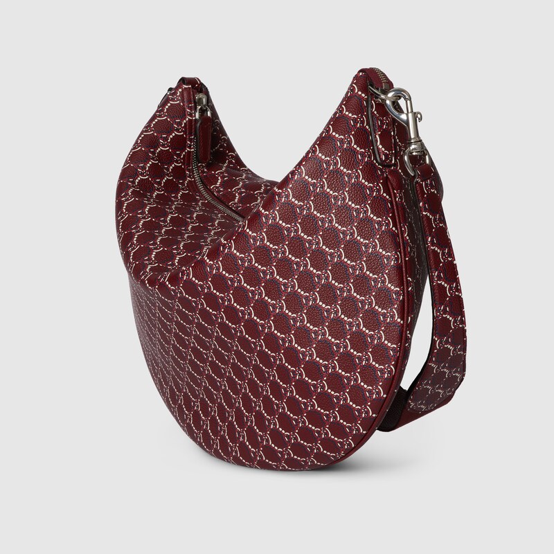 Gucci B large shoulder bag in Rosso Ancora red leather | GUCCI® Australia