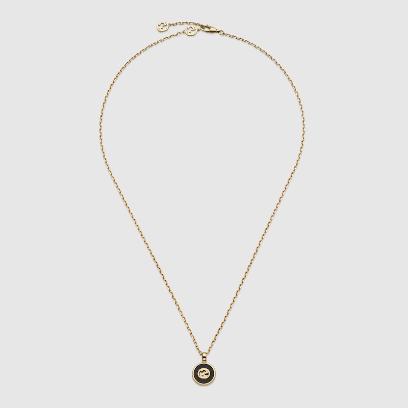 Gucci Interlocking 18k chain necklace in 18k yellow gold | GUCCI® US