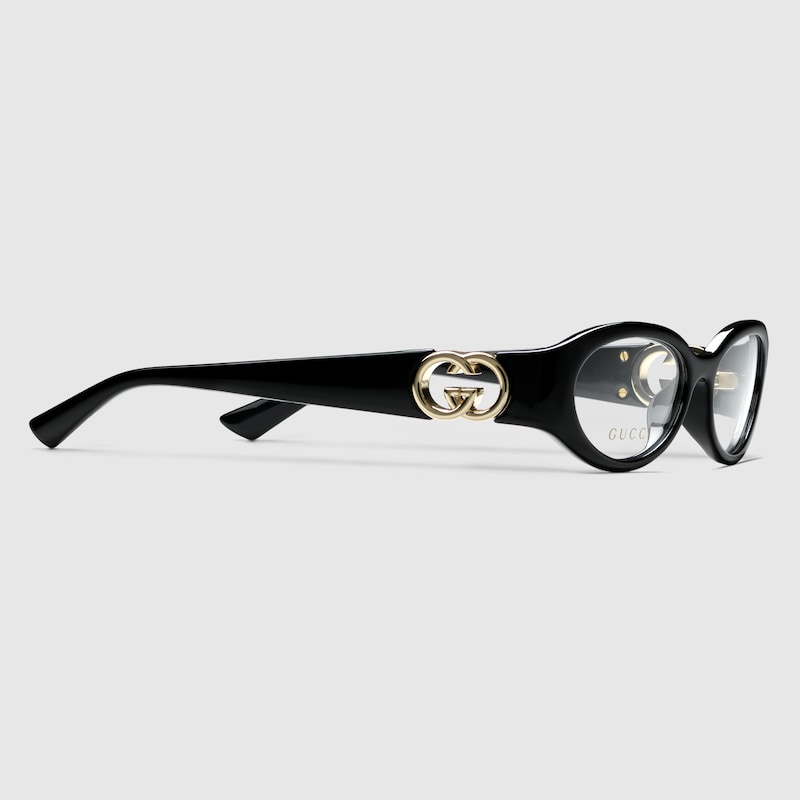 Rectangular fit optical frame in black | GUCCI® Australia