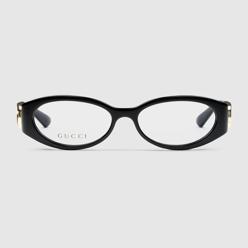 Rectangular fit optical frame in black | GUCCI® US