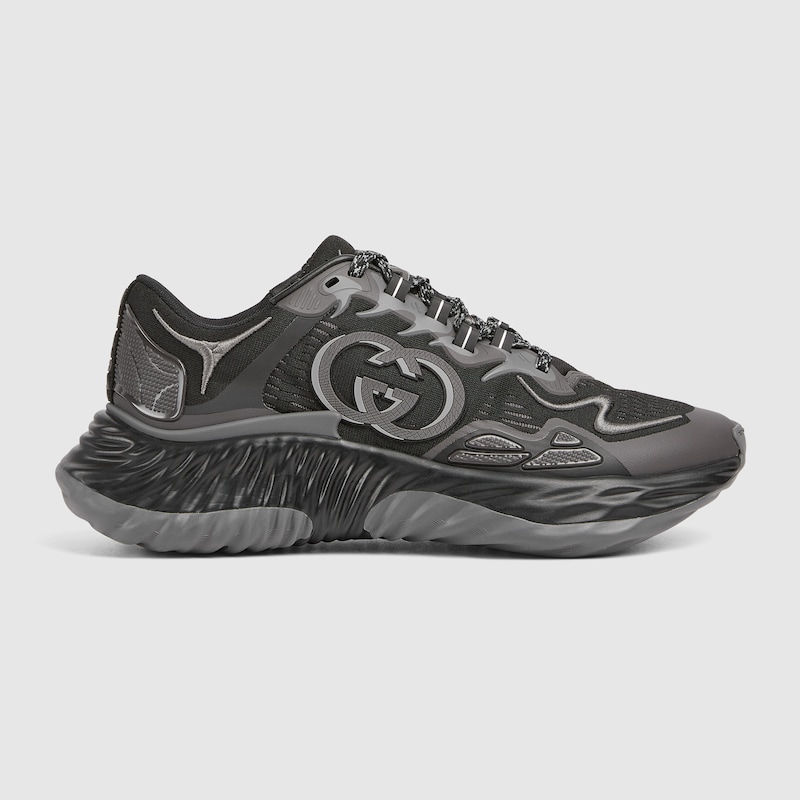 Men's Gucci Ripple sneaker in black mesh | GUCCI® UK