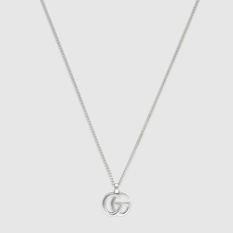 GG Marmont pendant necklace in 925 sterling silver | GUCCI® UK