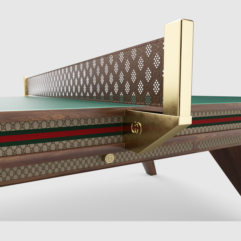 Tennis table in beige and ebony GG Supreme | GUCCI® US