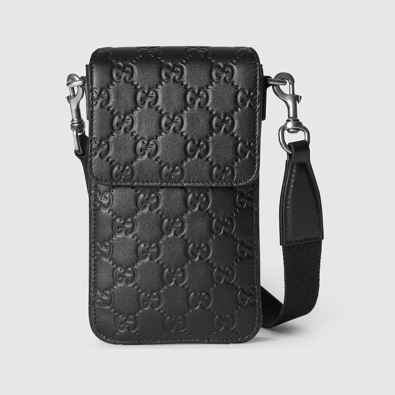 Gucci Gg Emblem Case For Iphone In Black | ModeSens
