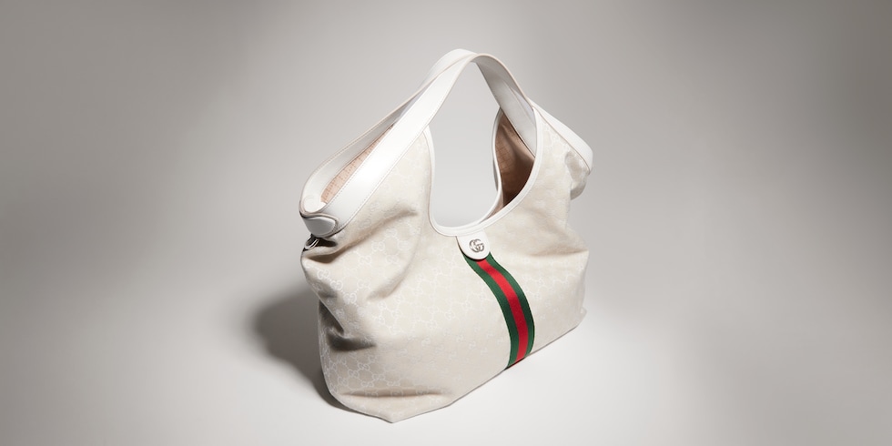Gucci Giglio large tote bag in ivory GG canvas | GUCCI® AE