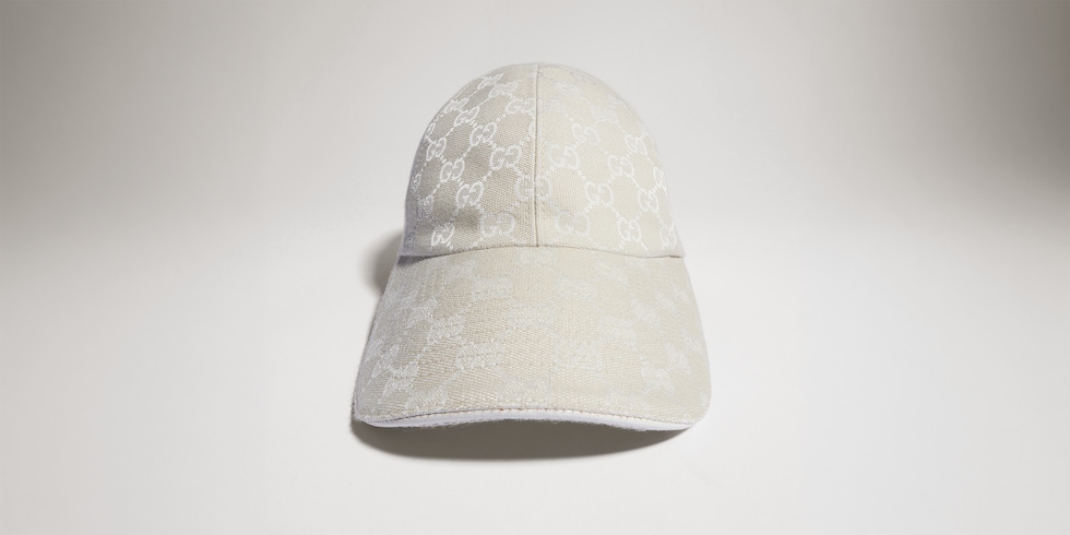 GG cotton canvas baseball hat in ivory | GUCCI® US
