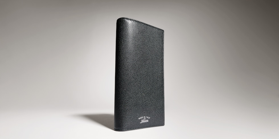 Lira long wallet in black leather | GUCCI® UK