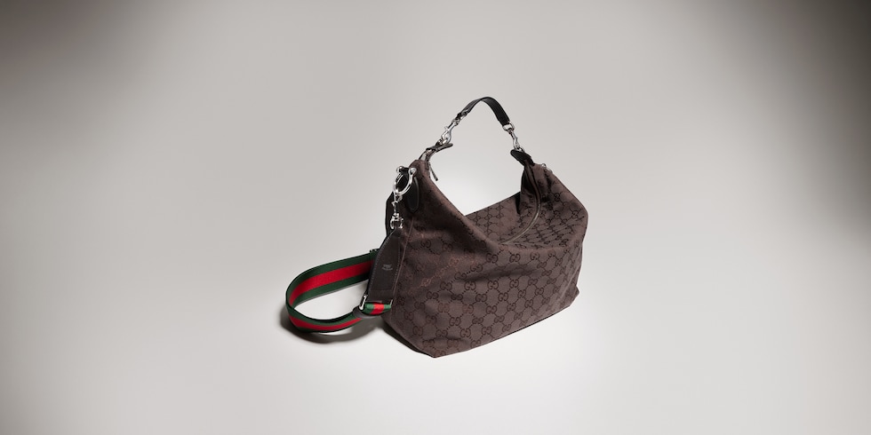 Brera medium crossbody bag in dark brown GG canvas | GUCCI® US