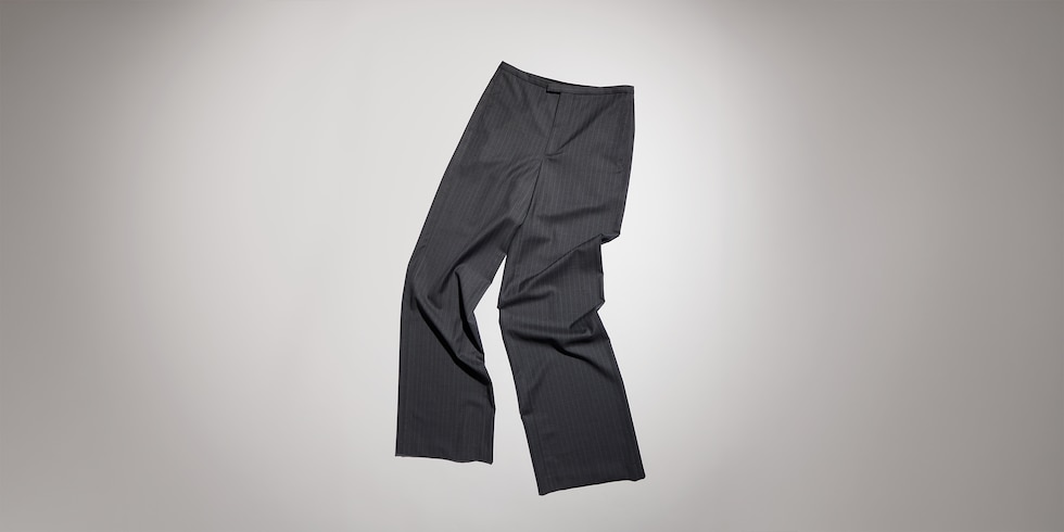 Pinstripe wool pants in dark grey | GUCCI® UK