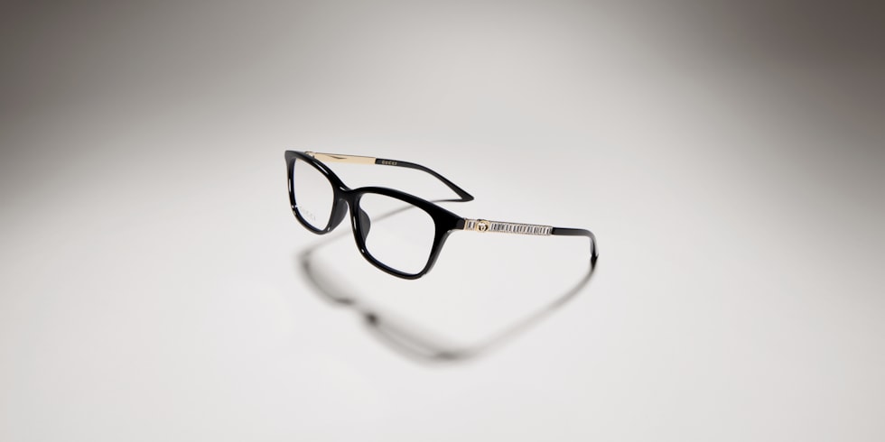 Rectangular optical frame in black | GUCCI® ZA