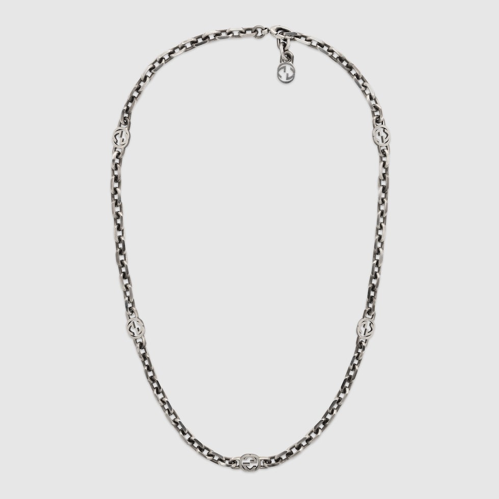 Collier Gucci Interlocking en argent | GUCCI® FR