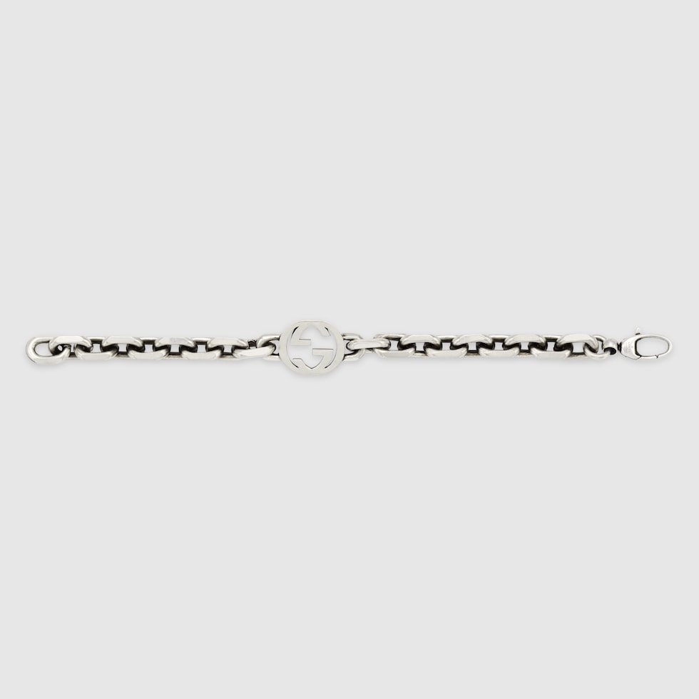Interlocking G Bracelet In 925 Sterling Silver | GUCCI® SE