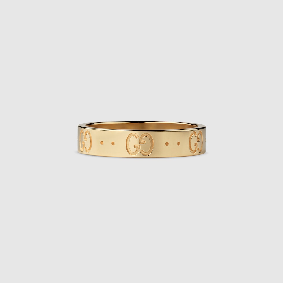 Icon Thin Band In Yellow Gold | GUCCI® AU