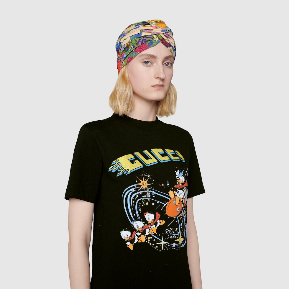 Black Disney x Gucci Donald Duck T-shirt | GUCCI® BE