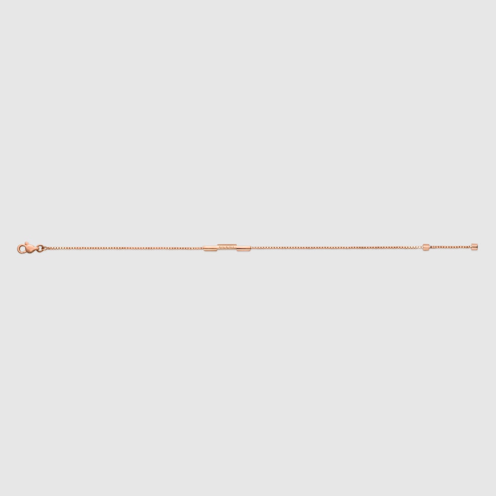 Gucci Link to Love 18k bracelet in 18k rose gold | GUCCI® CA