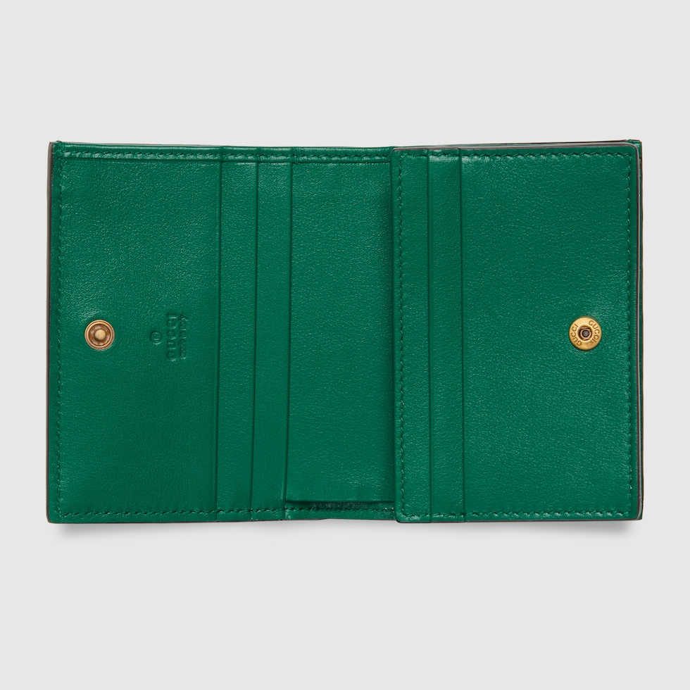 Gucci Diana python card case wallet in emerald green | GUCCI® BE