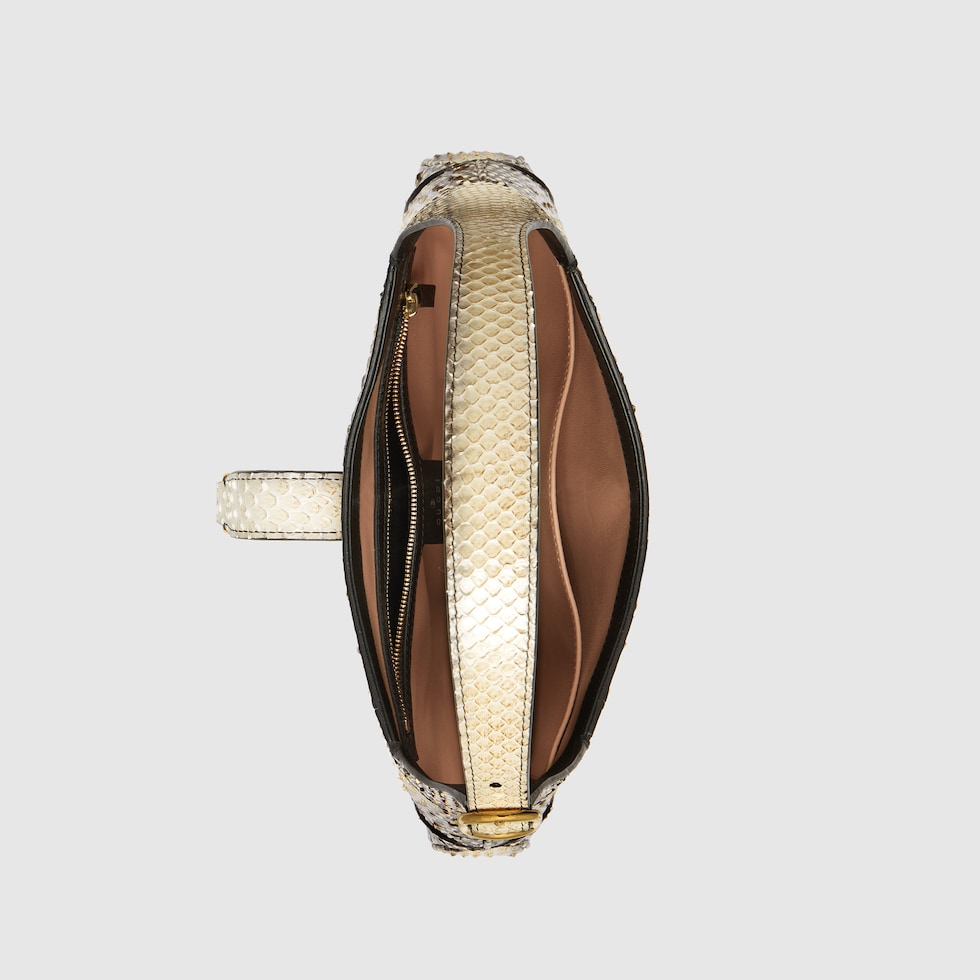 Jackie 1961 small python bag in natural colour | GUCCI® HU