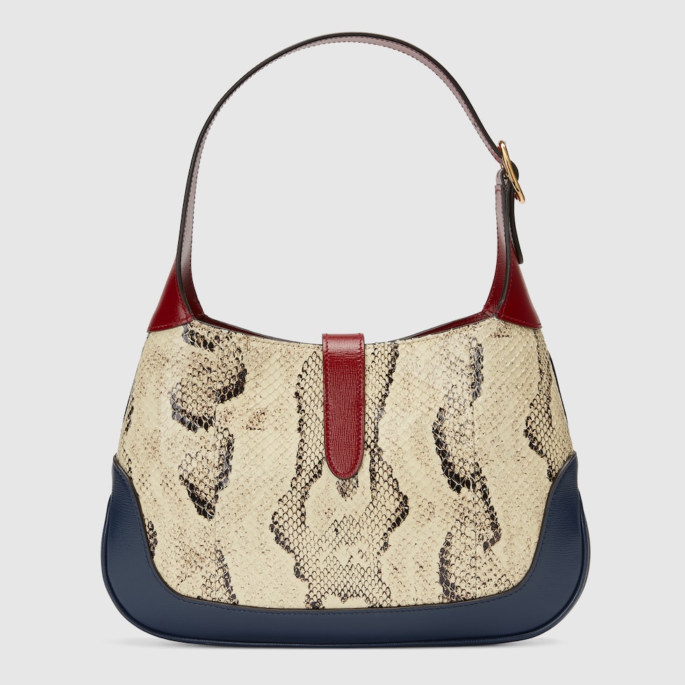 Jackie 1961 small python bag in natural colour | GUCCI® DK