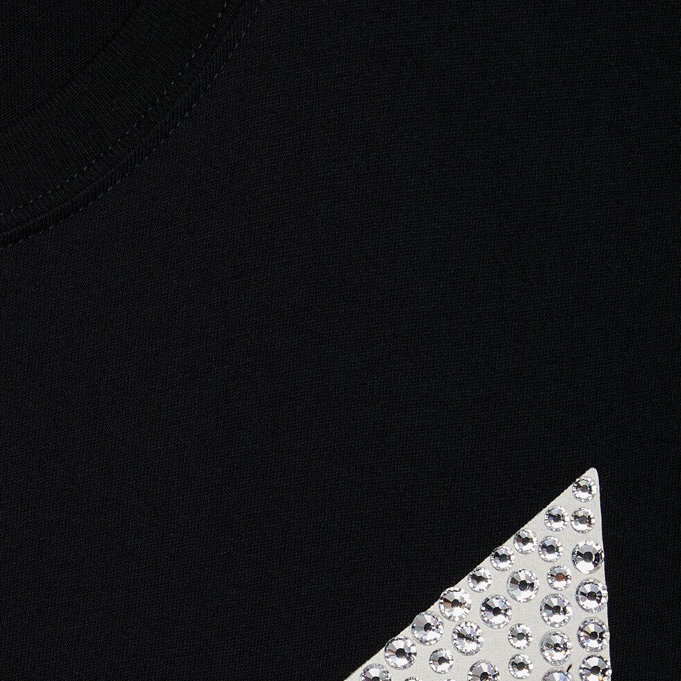 Crystal 'Lemon Gucci' cotton T-shirt in black | GUCCI® TR