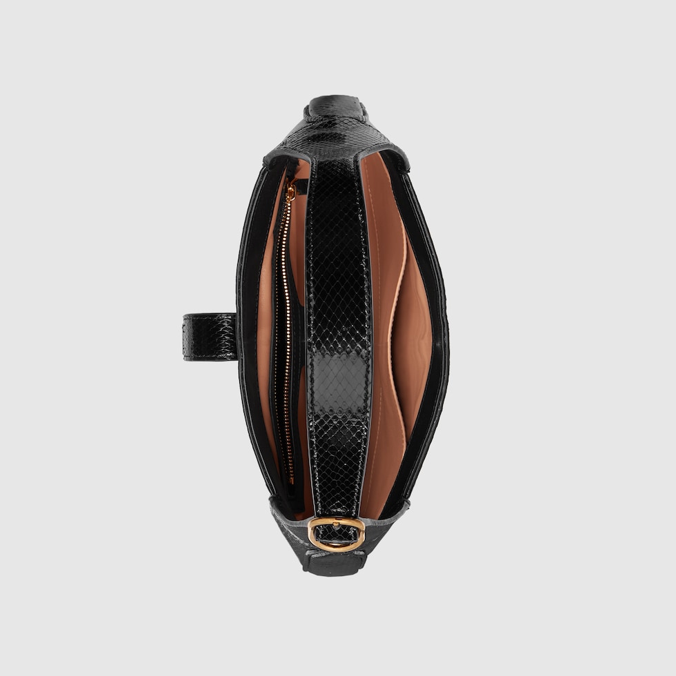 Jackie 1961 small python bag in black | GUCCI® NL