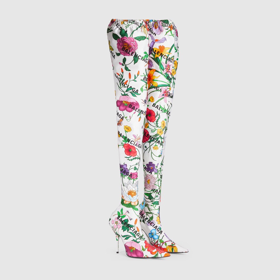 Women's The Hacker Project Knife boots in black and multicolour jersey ...