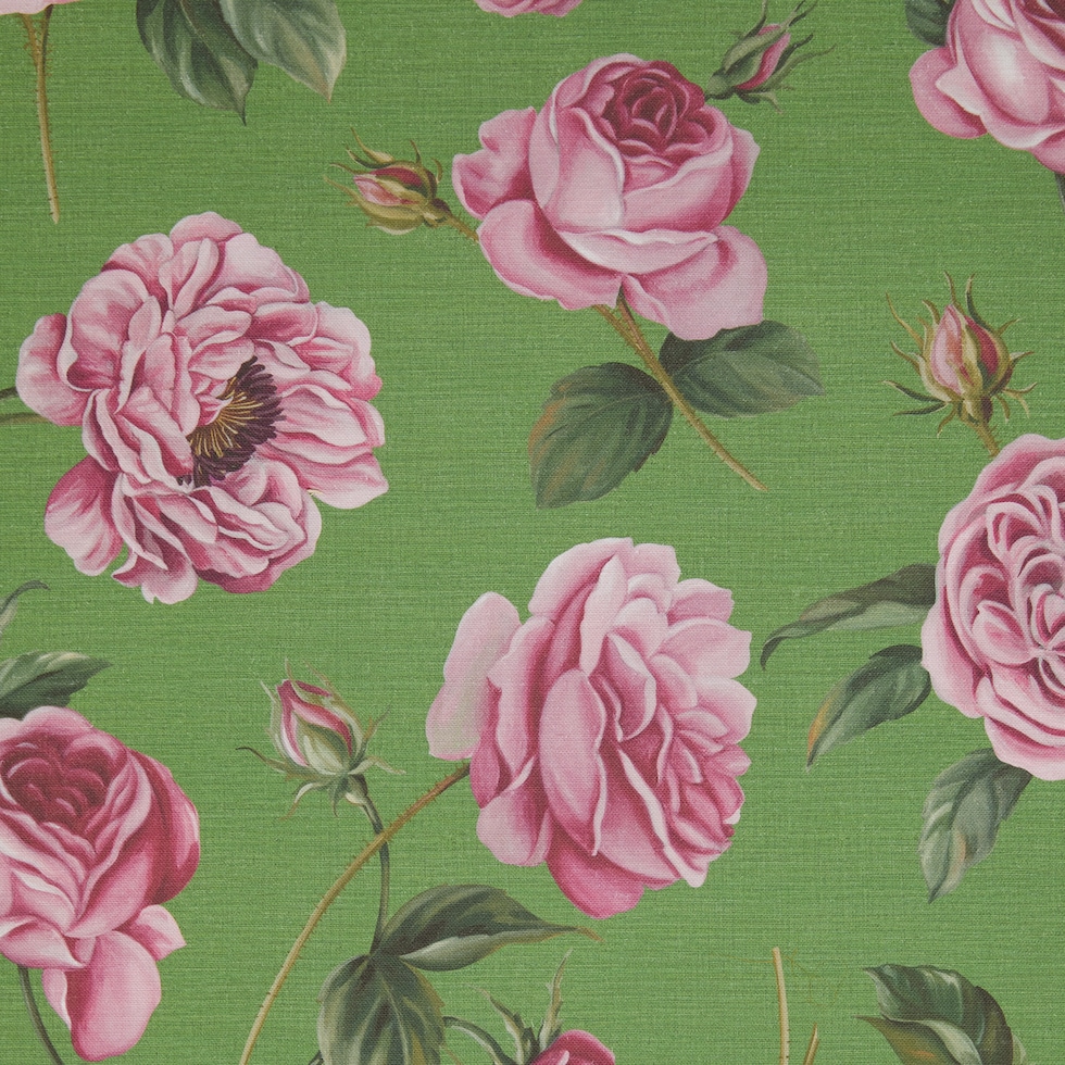 English rose print wallpaper in green and pink | GUCCI® AE