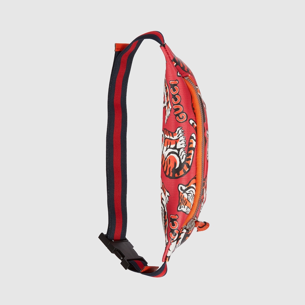 Children's Gucci tiger belt bag in red Supreme | GUCCI® PL