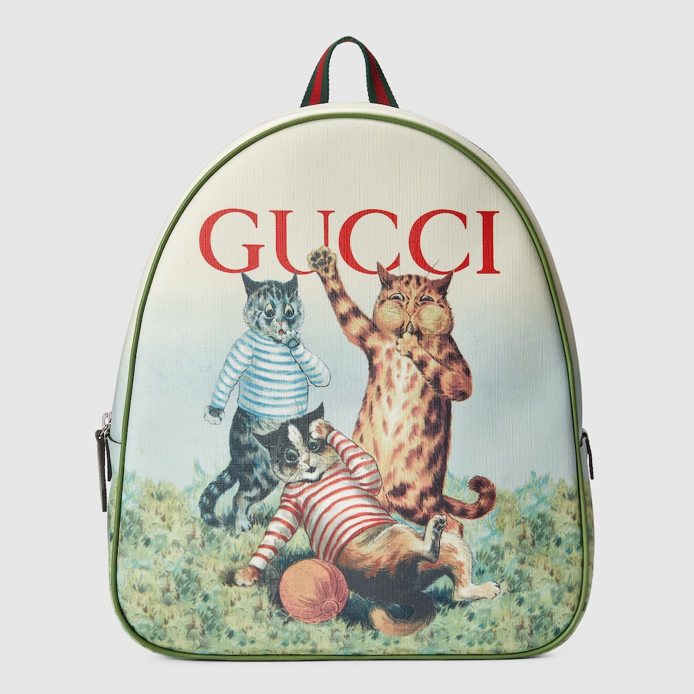 Children's Gucci and playing cats backpack in multicolour Supreme ...