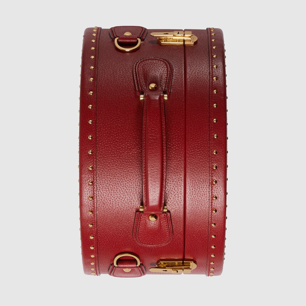 Gucci Savoy small hat box in red leather | GUCCI® TR